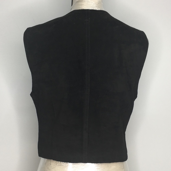 Harold | Jackets & Coats | Harolds Black Suede Leather Vest Size Large ...